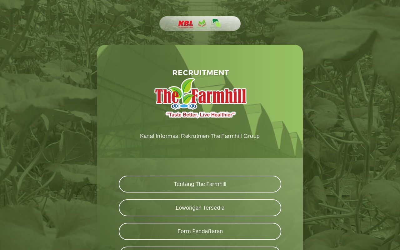 Rekrutmen The Farmhill